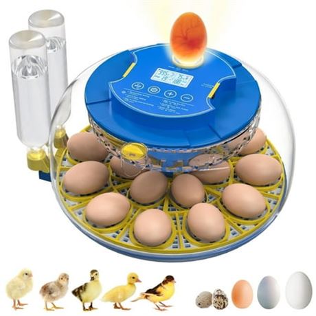 Voltage Bids - Pet Deluxe Incubator: 18 Eggs, Auto Turn & Humidity, 360 ...